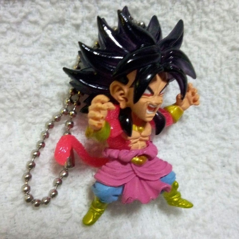 A67 Dragon Ball Udm Super Saiyan 4 Broly Clear Keychain Figure | eBay