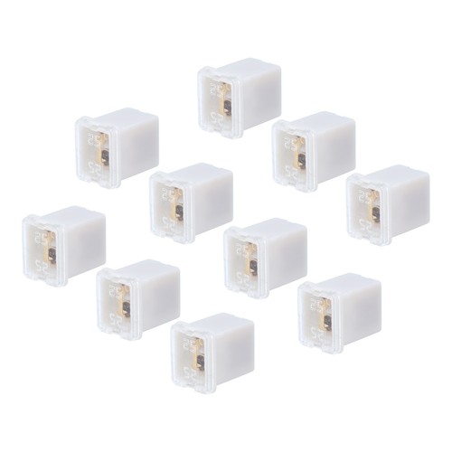 10pcs Automotive Cartridge Fuse 48V 25A Female Terminal J Case Box Low ...