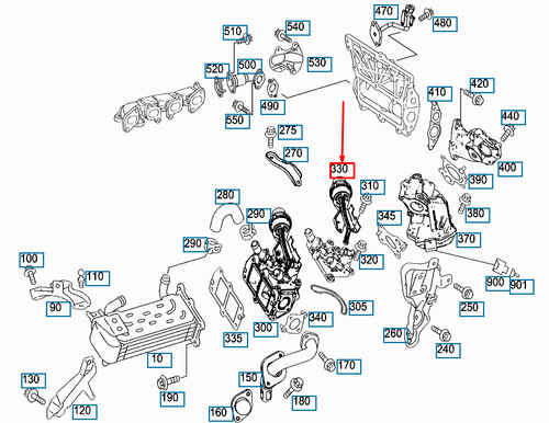 OEM MB SPRINTER 906 INTAKE MANIFOLD EGR VACUUM CELL A6511410369 GENUINE ...