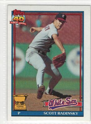 1991 Topps Baseball #299 Scott Radinsky Rookie Card RC White Sox | eBay