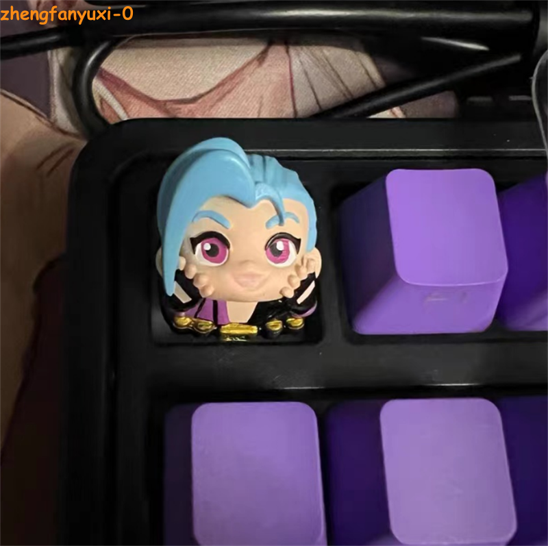 LOL League of Legends Jinx Keycap Cartoon Keycap for Mechanical ...