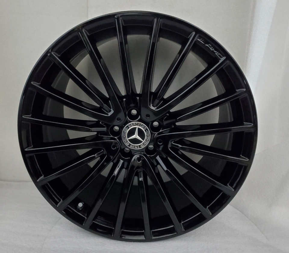 Original 21" Mercedes AMG S580 S560 S550 S63 OEM Wheels Gloss Black ...
