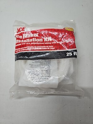 Ace Ice Maker Installation Kit 25 Feet Copper OD 1/4 inch Self Clamping ...