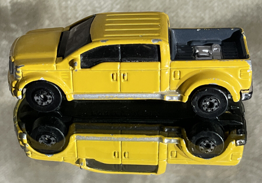 Maisto Ford Mighty F-350 Yellow Die-cast Pickup Truck 1:64 GUC | eBay