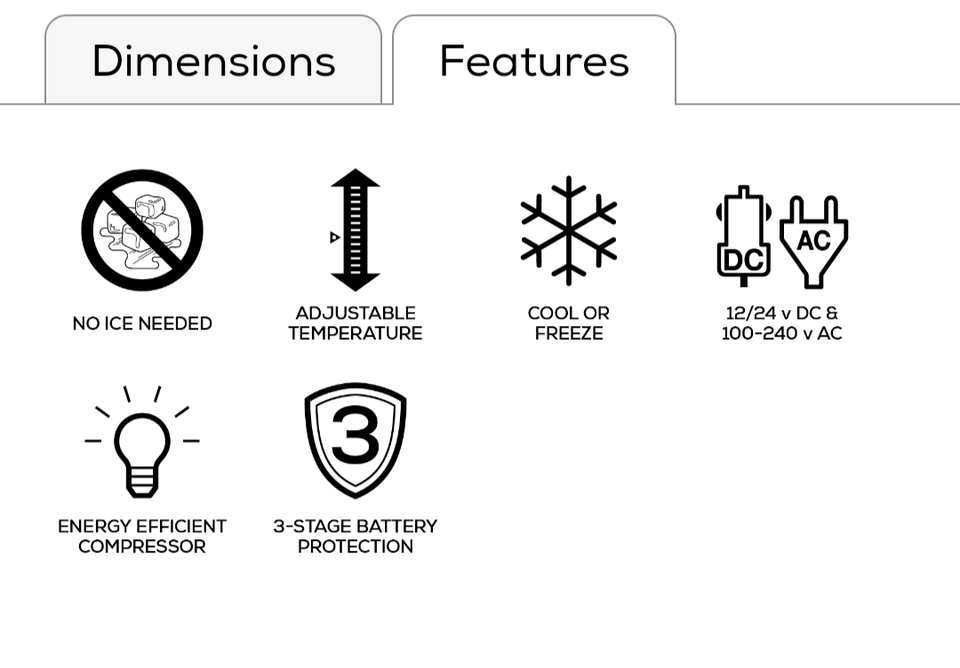 igloo 80dz iceless electric compressor cooler. Dual compartment freezer ...