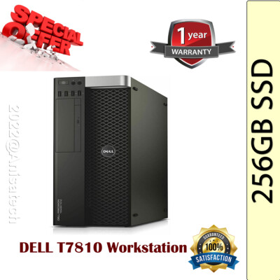 DELL T7810 Workstation 2X 2.40GHz Eight Core 32GB DDR4 RAM 256GB SSD ...