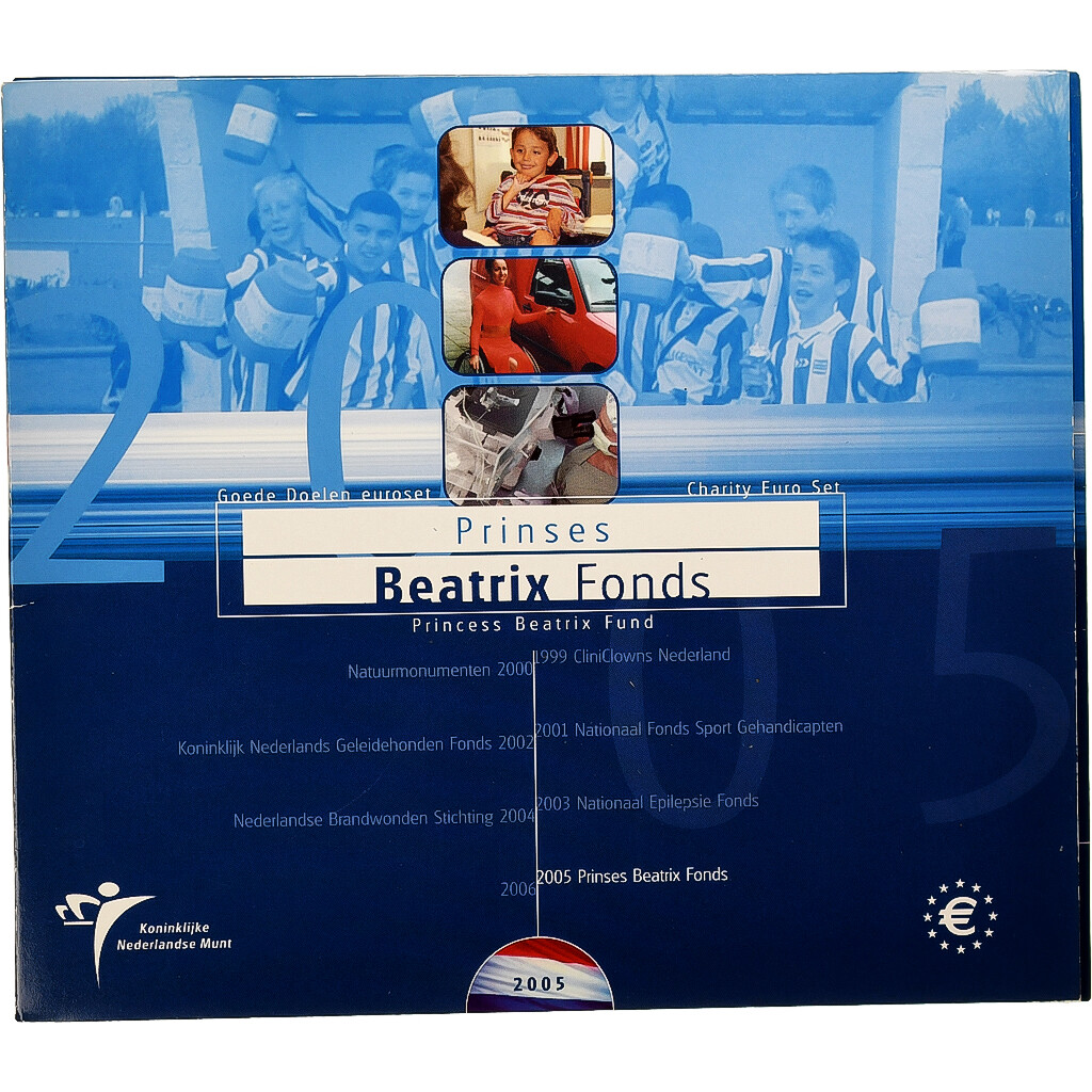 [#1272042] Netherlands, Beatrix, Set 1 cts. - 2 Euro, 2005, Utrecht, MS ...