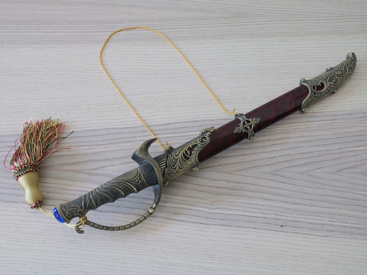 Antique Pirate Sword 20” Pirate Sword D Gaurd Cutlass Bronze Patina