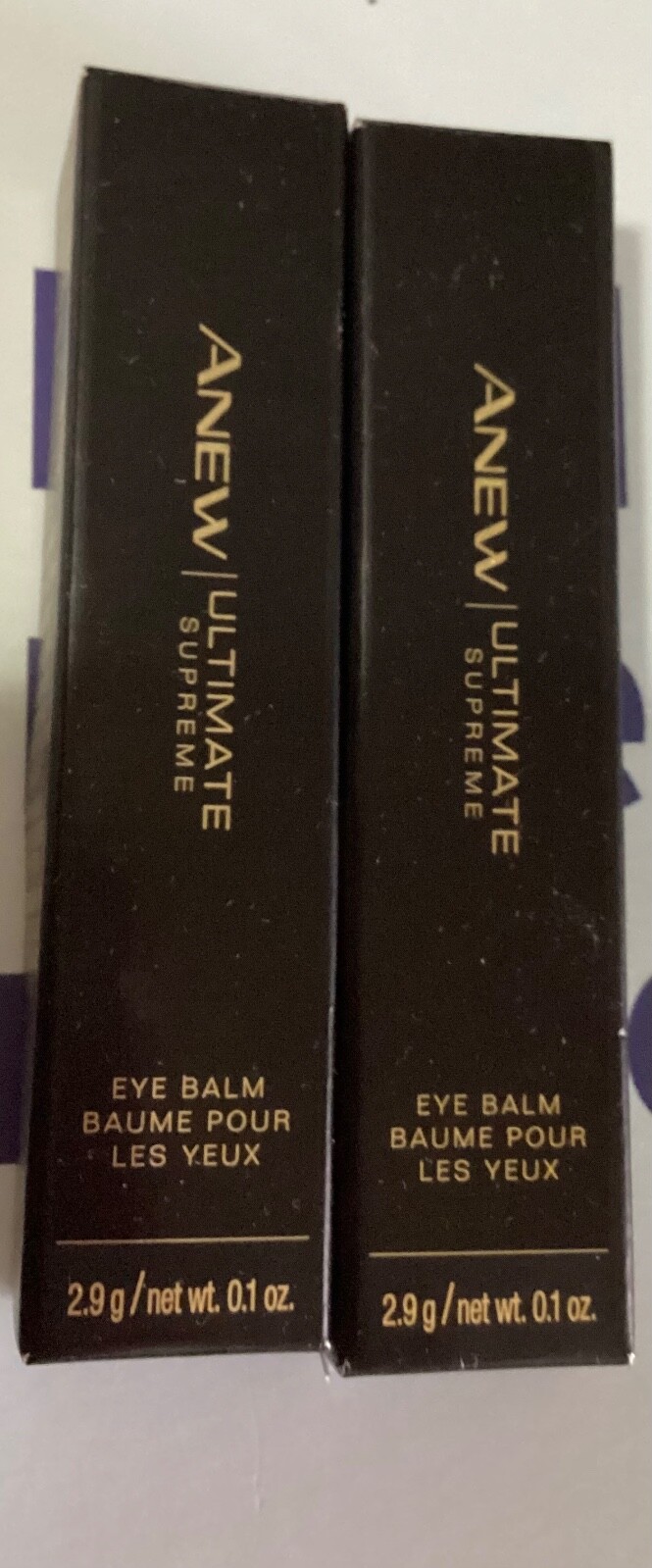 Avon Anew Ultimate Supreme Eye Balm. Lot of two (2) New, Sealed & Fresh ...
