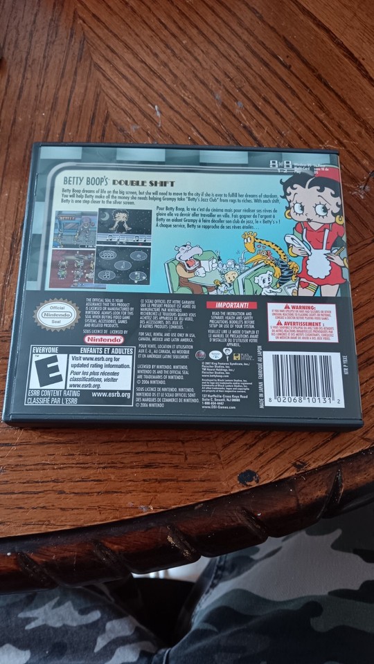 Betty Boop's Double Shift (Nintendo DS, 2007) 802068101312 | eBay