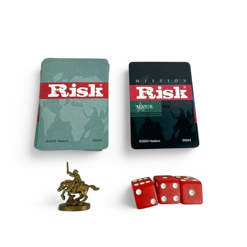 2003 Risk The Game of Global Domination - 72 Cards 3 Red Dice Gold ...