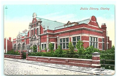 S03-3678, PUBLIC LIBRARY, CHORLEY, *1910-20S POSTCARD | eBay
