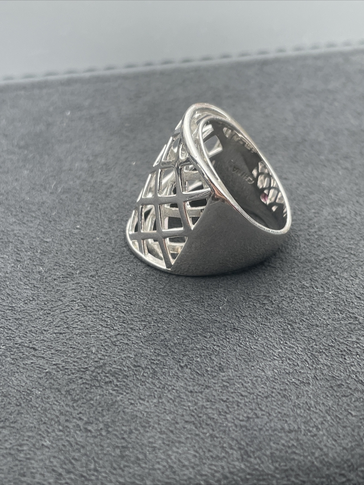 .925 Sterling Silver Elle ring Double Cage Fine Jewel… - Gem