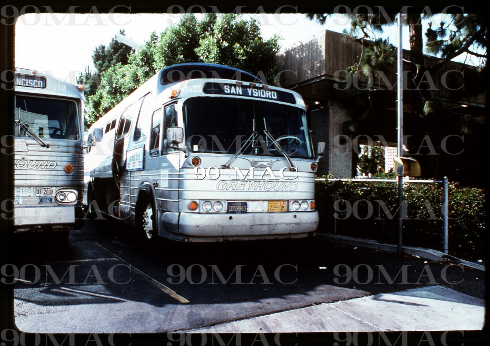 GREYHOUND LINES. GM PD4107 BUS #7986. San Diego (CA). Original Slide ...