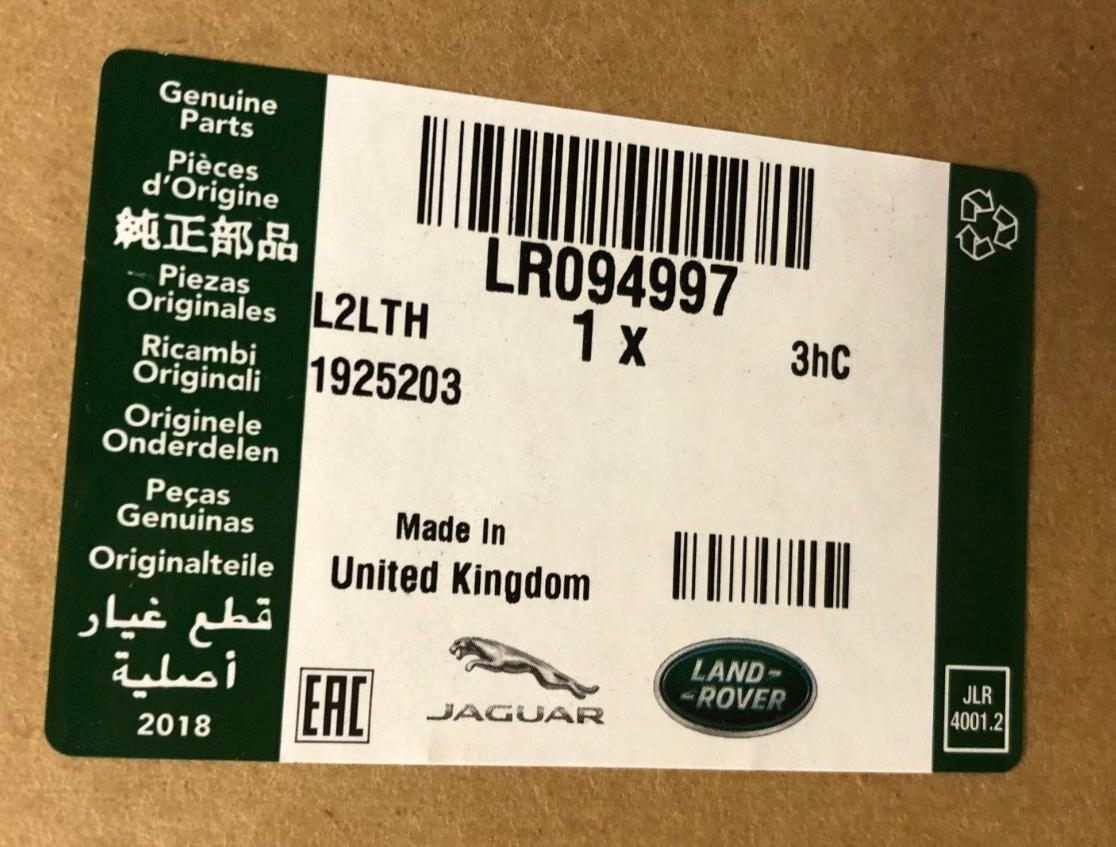 Genuine Range Rover Velar 2017+ Rear Bumper Cover in Black LR094997 | eBay