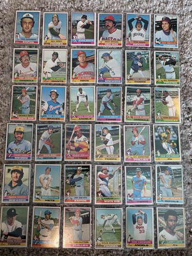 1976 Topps Baseball Cards Lot Of (36) NM Condition | eBay