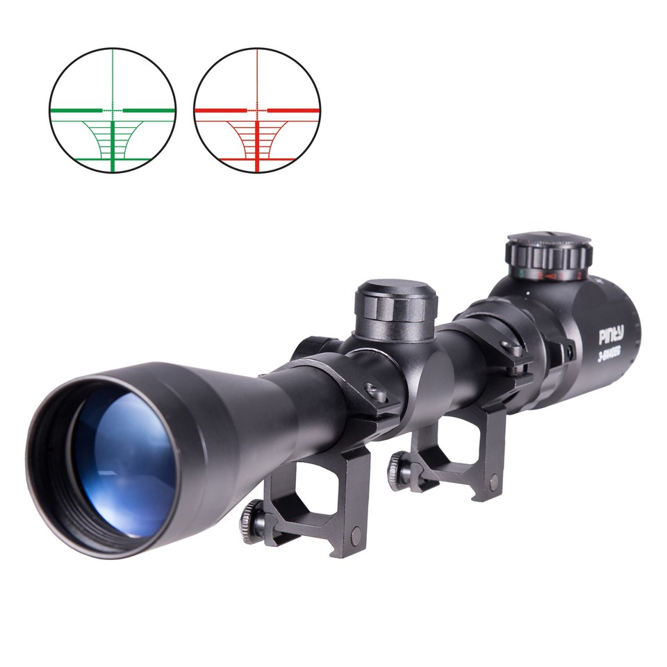 Pinty Rifle Scope Rangefinder Illuminated Green 3-9X40 Optics Hunting ...