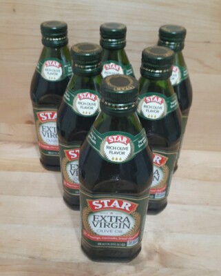 6 BOTTLES: Star IMPORTED Extra Virgin Olive Oil 16.9oz(500ml) NON GMO ...