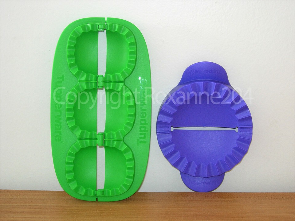 TUPPERWARE PIE PRESS/EMPANADA MAKER/MINI APPETIZER MAKER (2) *NEW IN ...