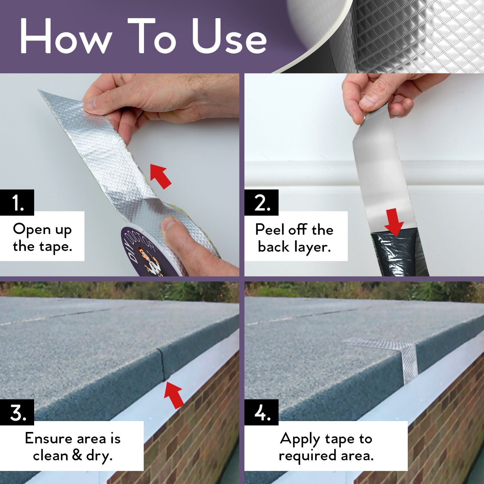 Leak Repair Tape Water Pipe Gutter Flashing Seal Waterproof Adhesive ...