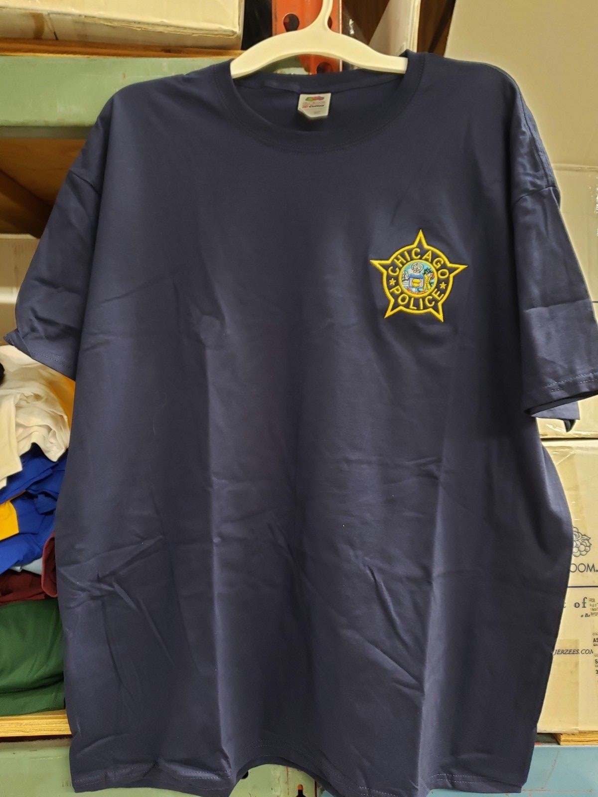 CHICAGO POLICE EMBROIDERED STAR T-SHIRT all sizes | eBay