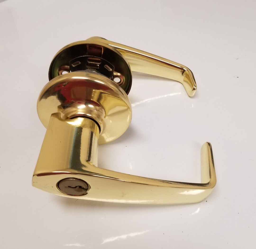 KWIKSET KINGSTON ENTRY LEVER UL, POLISHED BRASS | eBay