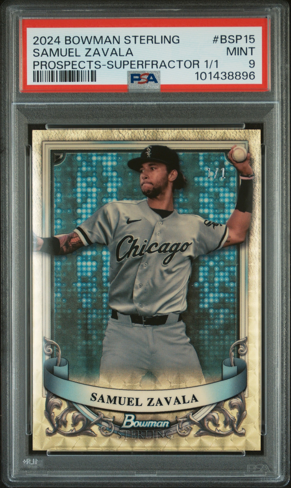 2024 BOWMAN STERLING PROSPECTS SUPERFRACTOR 1/1 #BSP15 SAMUEL ZAVALA 1/ ...