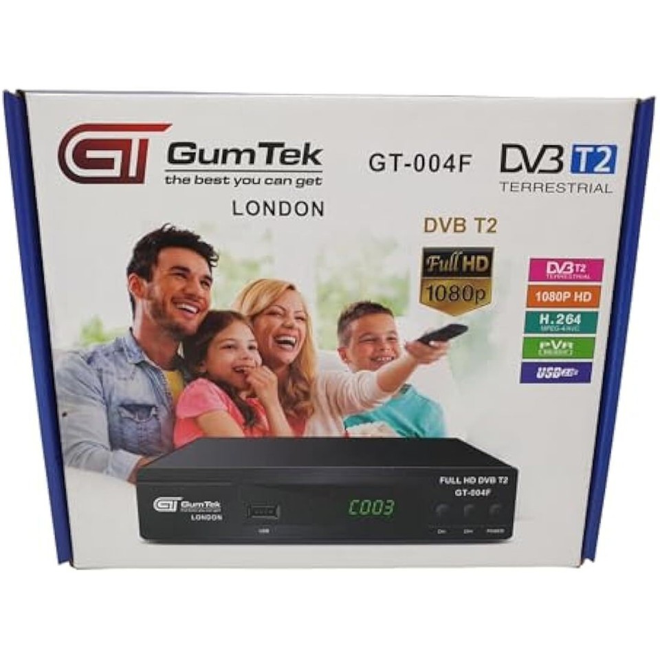 Digital Freeview HD Set Top Box Digibox Plus Recorder - Gumtek GT-004F ...