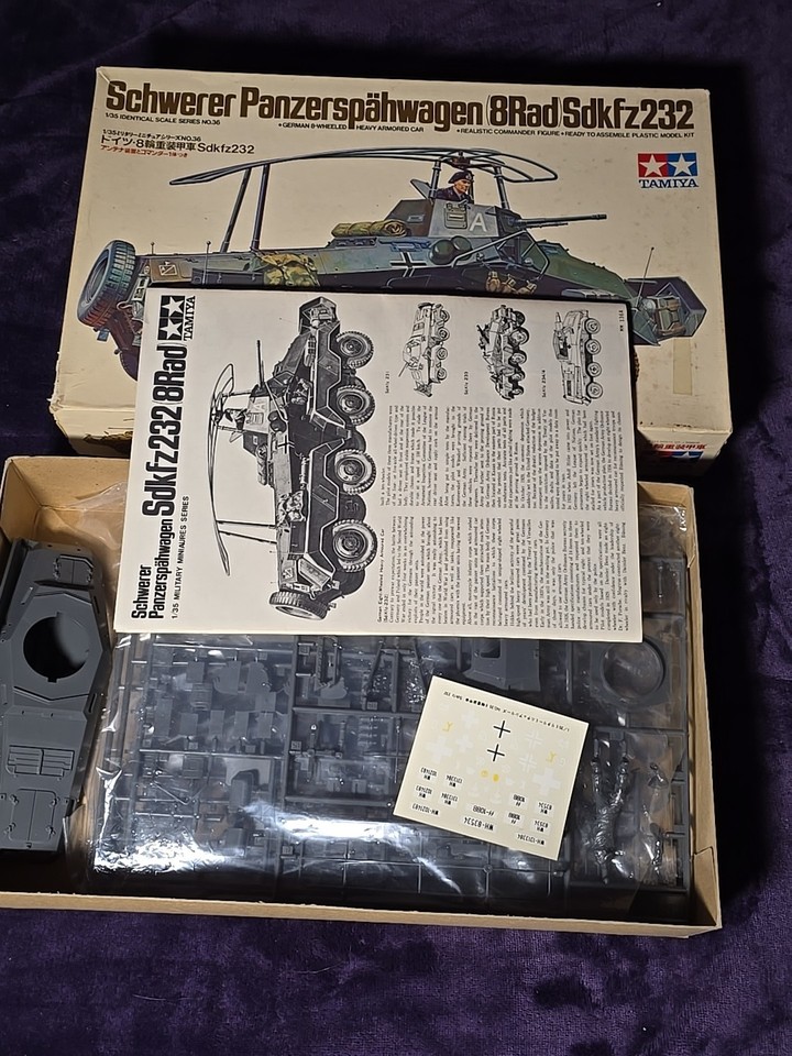 Tamiya Schwerer Panzerspähwagen (8-Rad) Sd.Kfz. 232 No. MM136 | 1:35 ...