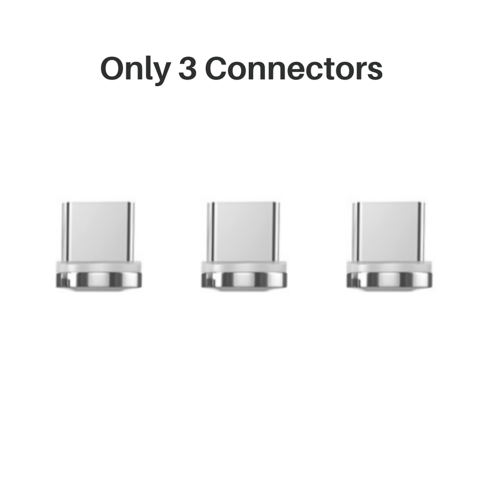 3 Pack Magnetic Phone Charger USB-C Type C Cable Cord For Samsung ...