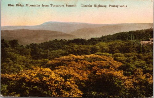 Blue Ridge Mountains Tuscarora Summit Lincoln Hwy Route 30 PA Albertype C97 | eBay
