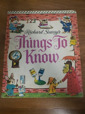 Look and Learn Library: Things to Know by Richard Scarry. Vintage 1971 ...