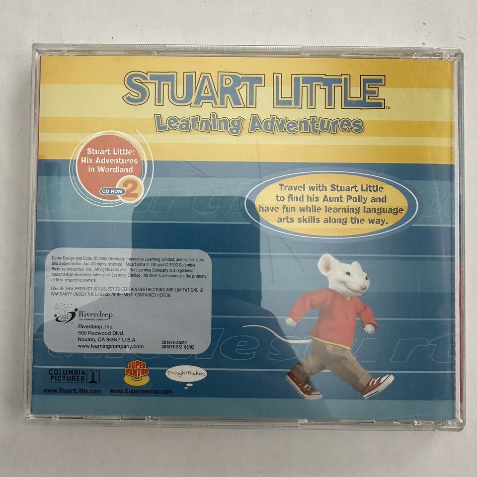 2002 Stuart Little Learning Adventures CD-ROM 2, Ages 3-7 772040827977 ...