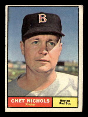 Chet Nichols 1961 Topps #301 Boston Red Sox Vg-Ex | eBay