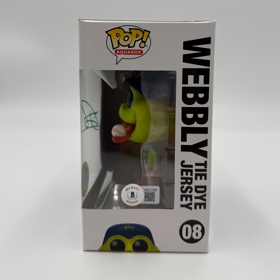 JULIO RODRIGUEZ SIGNED FUNKO POP AQUASOX WEBBLY TIE DYE EVERETT FIELD ...