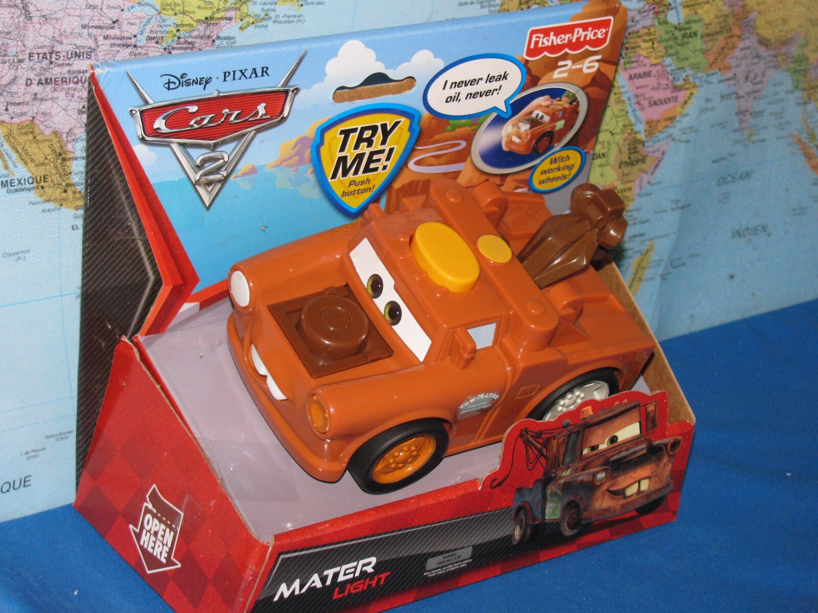 Disney Pixar Cars 2 Fisher Talking Mater Light Flashlight for sale ...