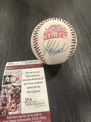 Jorge Posada Yankees Signed 2000 All Star OMLB Autographed JSA 1st AS ...