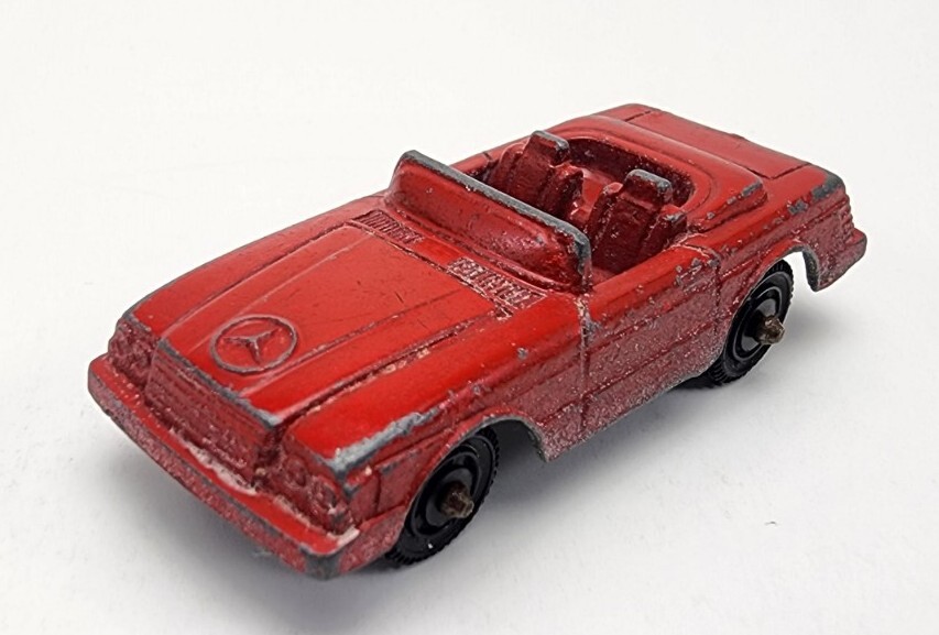 Vintage Tootsie Toy Mercedes Benz 450 SL Red Convertible Die Cast Toy ...