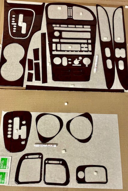FOR FORD 2003-2004 F250 F350 Super Duty King Ranch WOOD DASH TRIM KIT ...