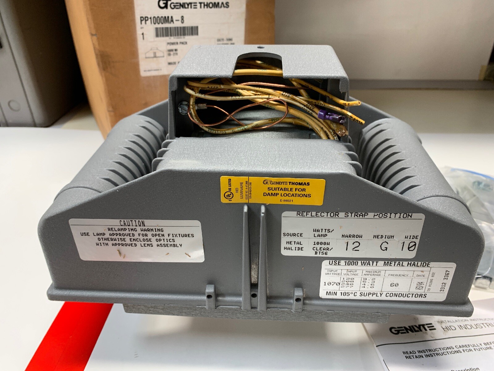 Genlyte-Thomas PP1000MA HID Industrial Luminaire Metal Halide 1000W ...