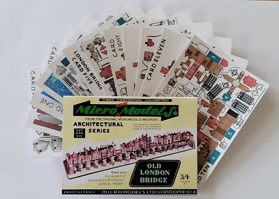 Micromodels OLD LONDON BRIDGE ARC XIV Micro New Models card model kit ...