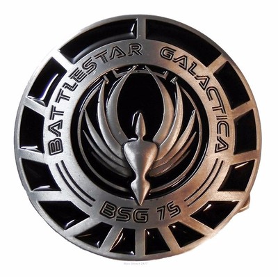 BATTLESTAR GALACTICA BSG 75 Logo Metal/Enamel BELT BUCKLE | eBay
