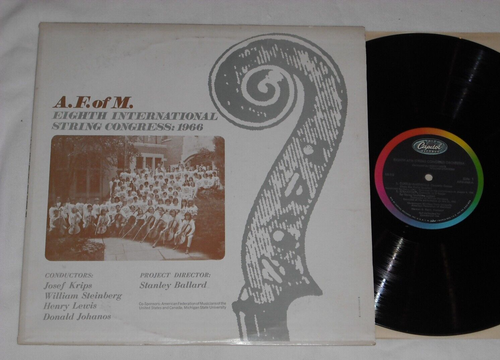 A. F. OF M.-Congress Of Strings (1966) Mono CAPITOL Custom LP | eBay
