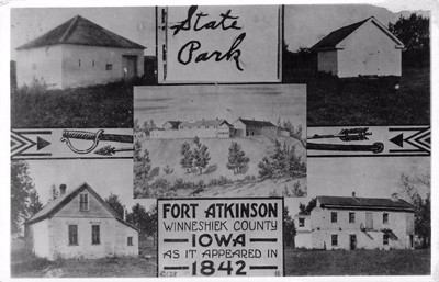 RPPC FORT ATKINSON IA - 1842 Views of Iowa State Park - Photo Postcard ...