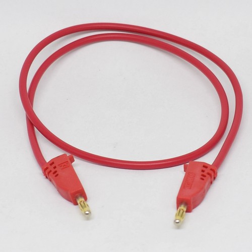 5pcs KT3ABD68 1M Moulded 3mm Copper Radioshack Stackable Banana Plug ...