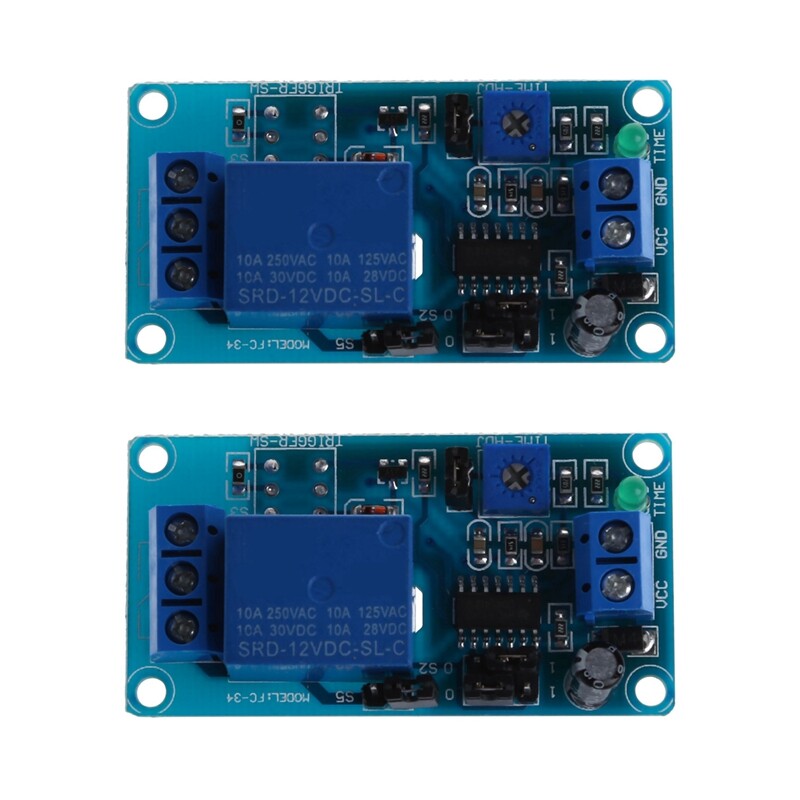 2x Single Channel Time Relay Module Control Card DC12V-32 R6B5- | eBay