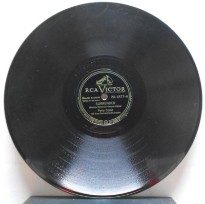 Surrender/More Than You Know/Perry Como (10", 78 rpm, RCA Victor, 20 ...