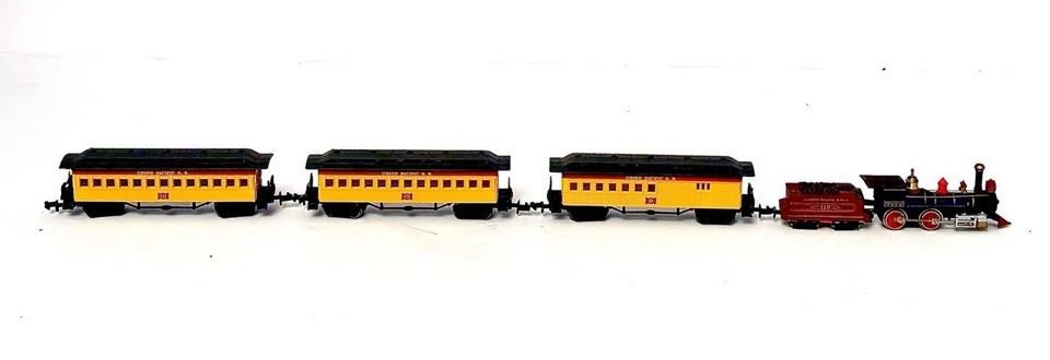 Bachmann N Scale Union Pacific 119 4-4-0 Steam Locomotive Tender & 3 ...