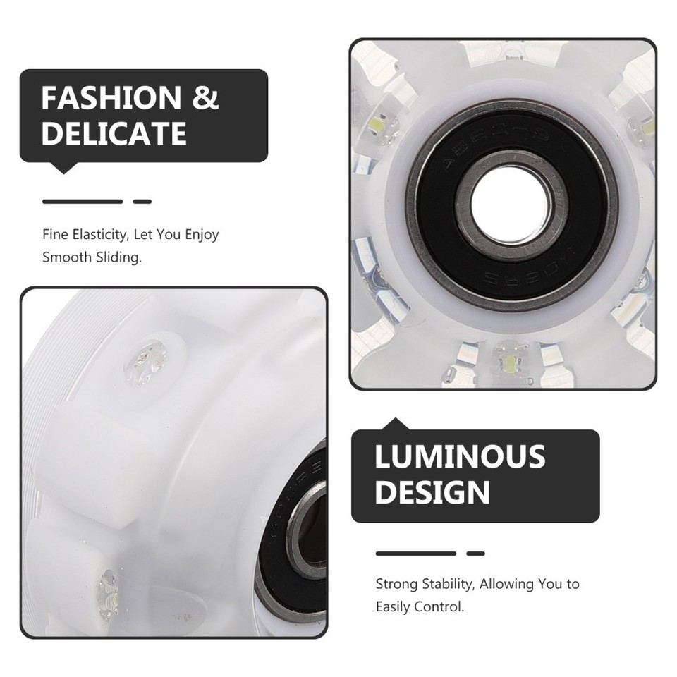 PU Flashing Skating Wheels Assorted Color Roller Skate Accessories ...