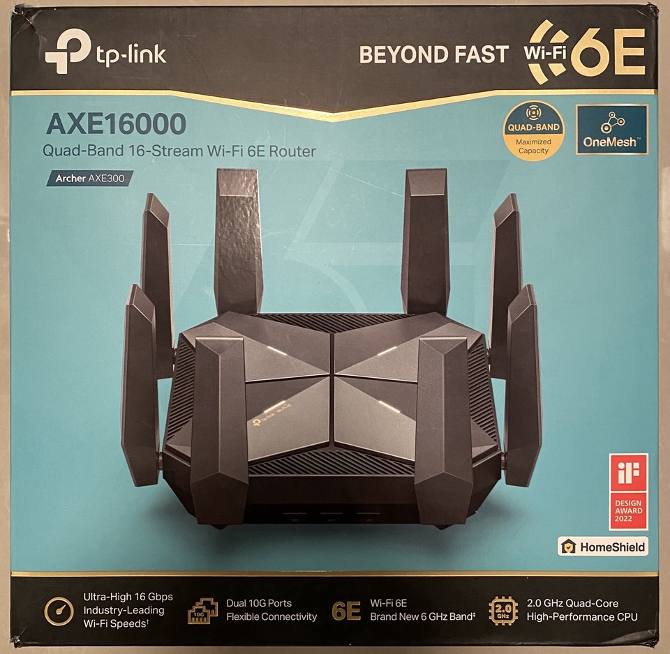 TP-Link Archer AXE300 Quad-Band AXE16000 Wi-Fi 6E - 10Gbs Networking ...